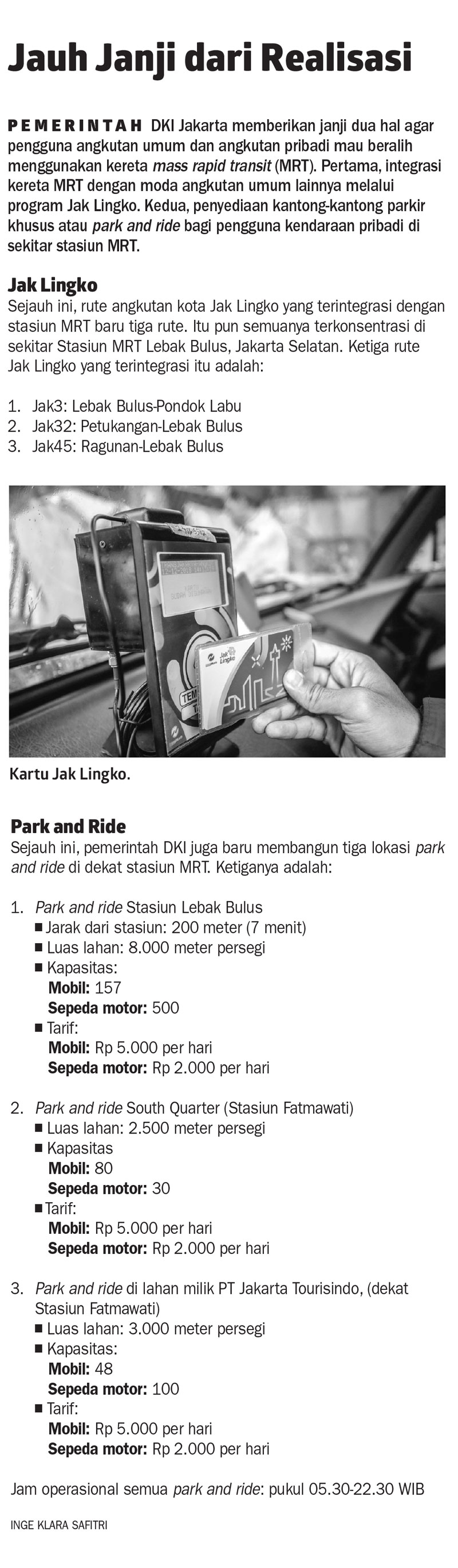 Transjakarta Tambah Rute Jak Lingko yang Terintegrasi dengan MRT | tempo.co