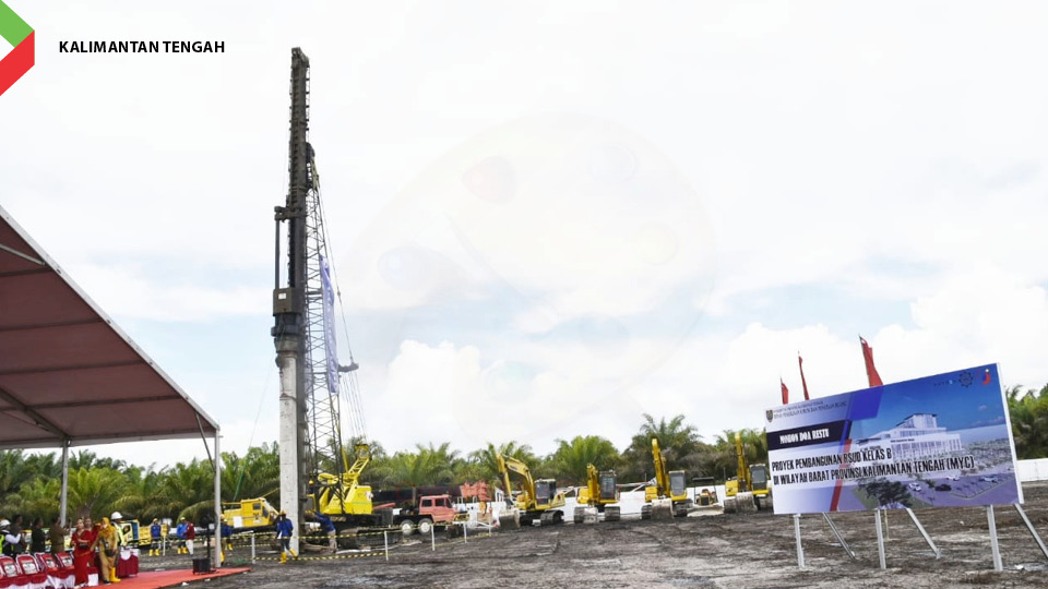 Sugianto Memancang Tiang Perdana Pembangunan RSUD di Hanau | tempo.co